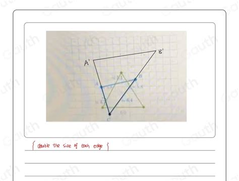 solved draw the image of abc under a dilation whose center is c and scale factor is 2 [algebra]