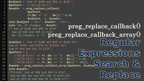 Search Replace With Multiple Patterns And Callbacks In PHP BrainBell