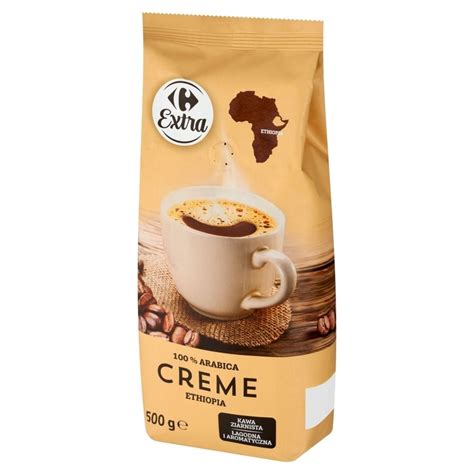 Carrefour Extra Creme Ethiopia Kawa Palona Ziarnista 500 G Zakupy