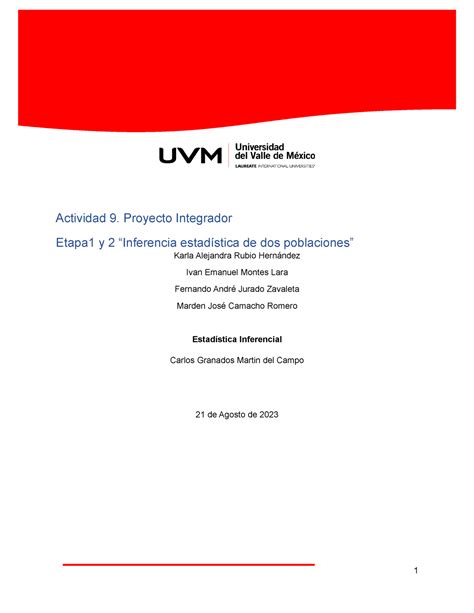 A9 E7 Ejercicios De La Actividad Final Actividad 9 Proyecto