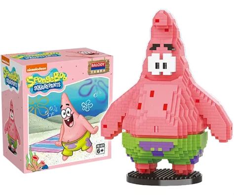 Bloco De Montar Patrick Bob Esponja Pe As Frete Gr Tis