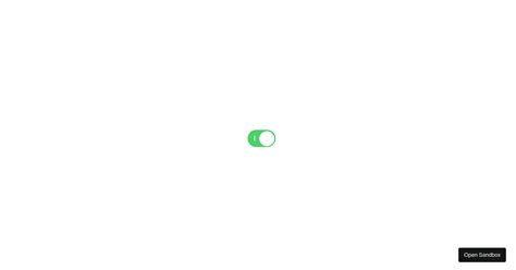 React Custom Switcher IOS Like Toggle Switch Component Example