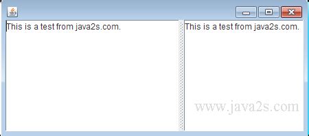 Java Tutorial Create A Horizontal Split Jsplitpane In Java