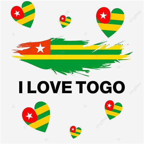 Togo Bandera Abstracta Y Pa S Lleno De Amor Png Togo Falg Amor Togo