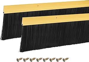 Uxcell Pcs Door Brush Bottom Sweep H Shape Aluminum Alloy Base With