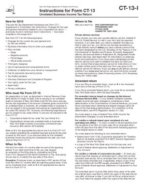 Fillable Online Tax Ny Form Ct I Instructions For Form The
