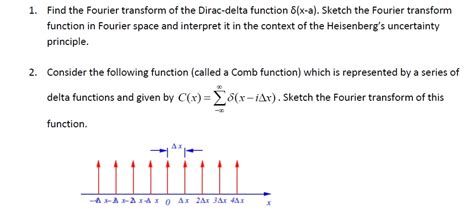 fourier transform of dirac delta function