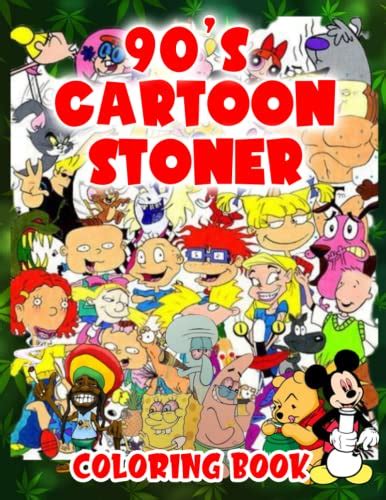 S Cartoon Stoner Coloring Book For Adults Trippy Coloring Book For