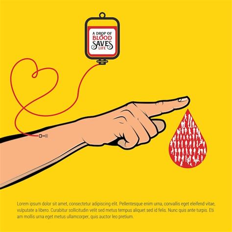 Illustration Vectorielle De La Journée Mondiale Des Donneurs De Sang