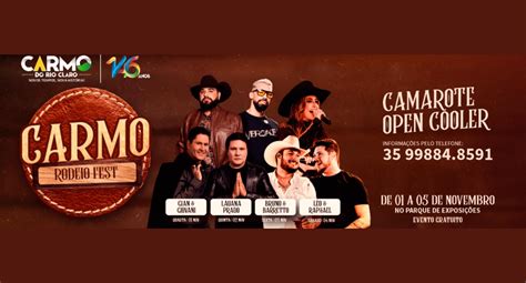 Tudo Sobre O Carmo Rodeio Fest 2023 Em Carmo Do Rio Claro SP