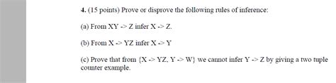 solved prove or disprove the following rules of inference