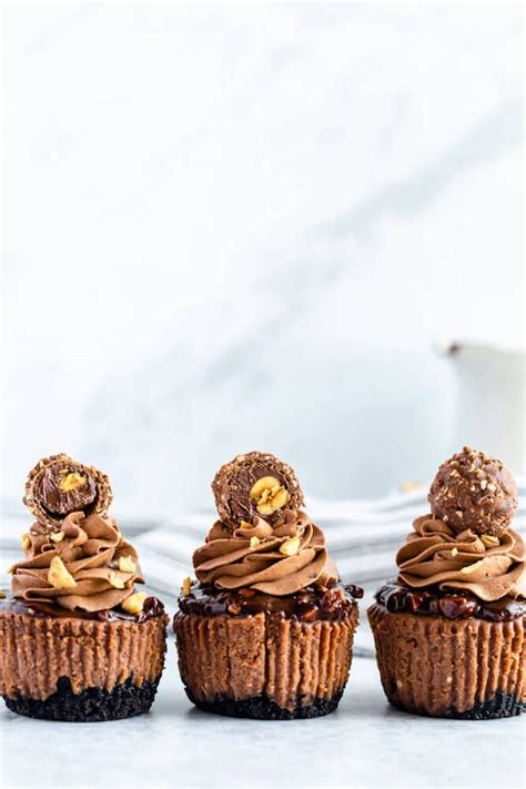 Mini Ferrero Rocher Stuffed Nutella Cheesecakes Queenslee Appétit