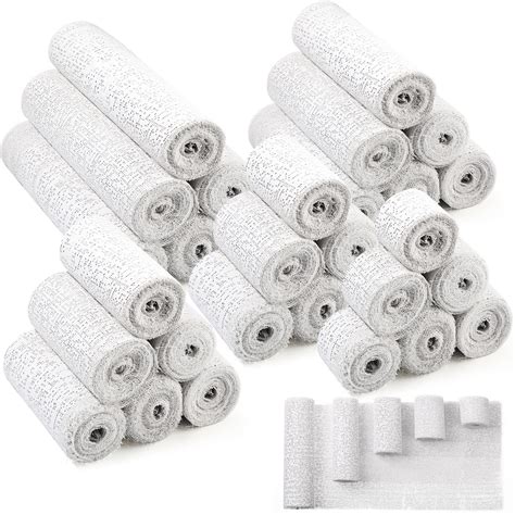 Buy 30 Pcs Plaster Cloth Rolls White Plaster Cloth Gauze Bandages Rolls