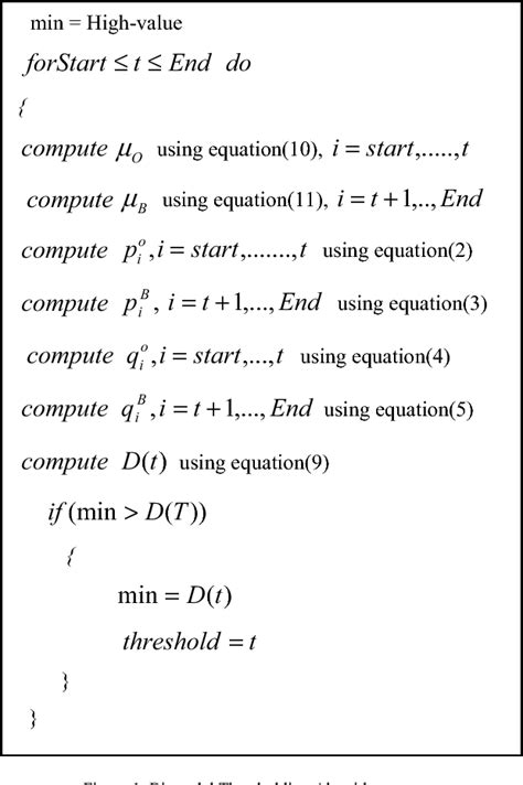 figure 1 from image segmentation using minimum cross entropy thresholding semantic scholar