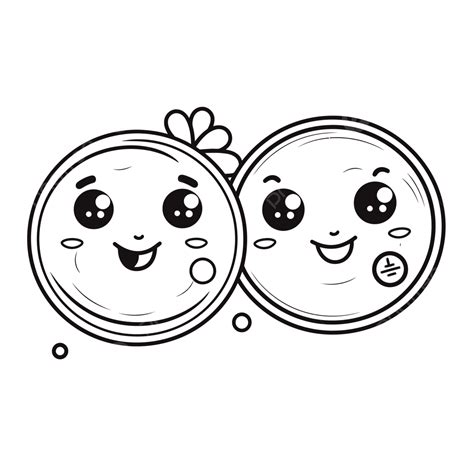 Dibujo De Dos Lindas Caritas Rodeadas Por Una Bola Esbozo Masa Vector Png Dibujos Dibujo De Ala