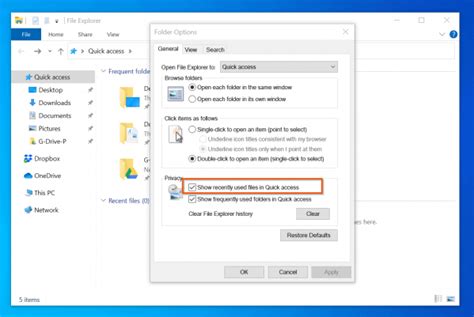 Clear Recent Files Windows File Explorer Itechguides