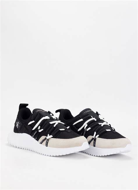 Calzado Mujer CALVIN KLEIN EVA RUNNER LOW LACE MIX ML FAD Color Negro