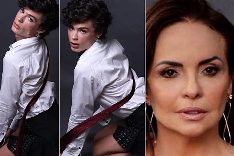 De saia filho de Luiza Tomé sensualiza em ensaio ousado e fotos dão o