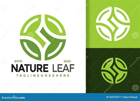 Letter S Nature Leaf Logo Design Element Stock Vector Illustration