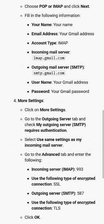 Setting Up Gmail In Ms Outlook Using Imap Big Problem Solved