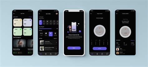 Health Fitness Mobile App Ui Ux Kit Behance