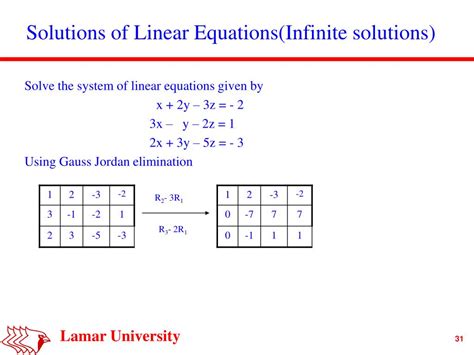 ppt systems of linear equations and matrices powerpoint presentation id 761185