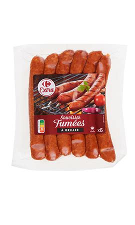 Saucisses fumées à 300g Contenu