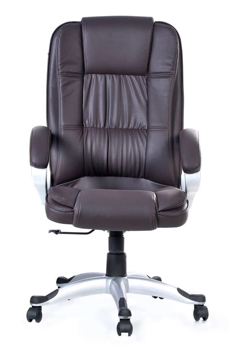 Adiko Elasteo High Back Executive Revolving Office Chair In Brown