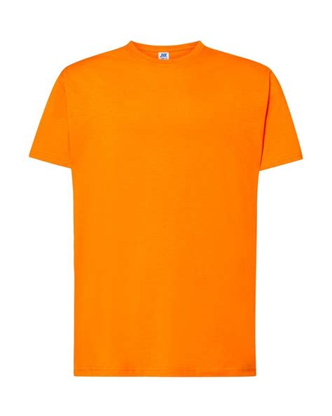 Pomarańczowa koszulka męska t shirt JHK Regular Premium efektBHP pl