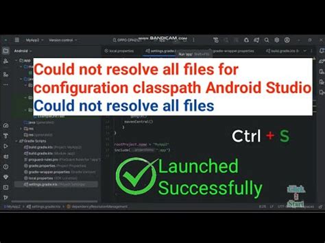 Could Not Resolve All Files For Configuration Classpath Android Studio