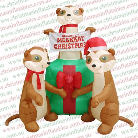 1 8m Meerkat Christmas Inflatable Airfigs Inflatables