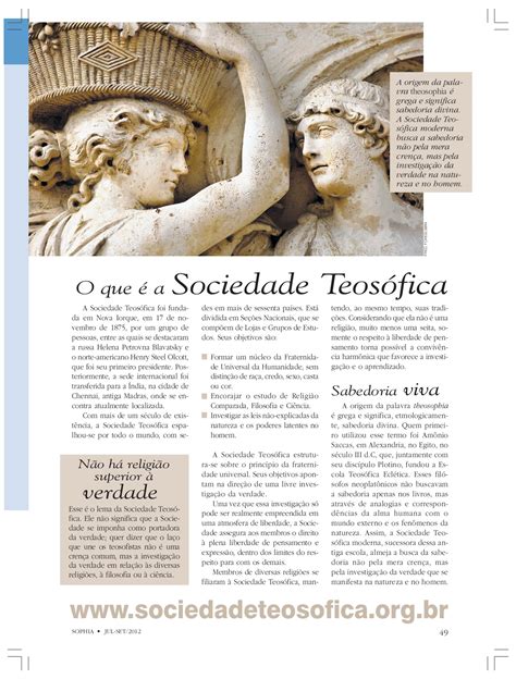 Revista Sophia nº 39 Editora Teosofica Página 49 PDF Online