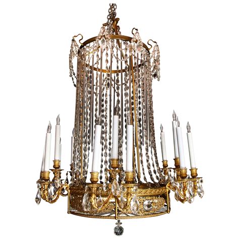 Fine Antique French Louis XV Style Gilt Bronze And Cut Rock Crystal