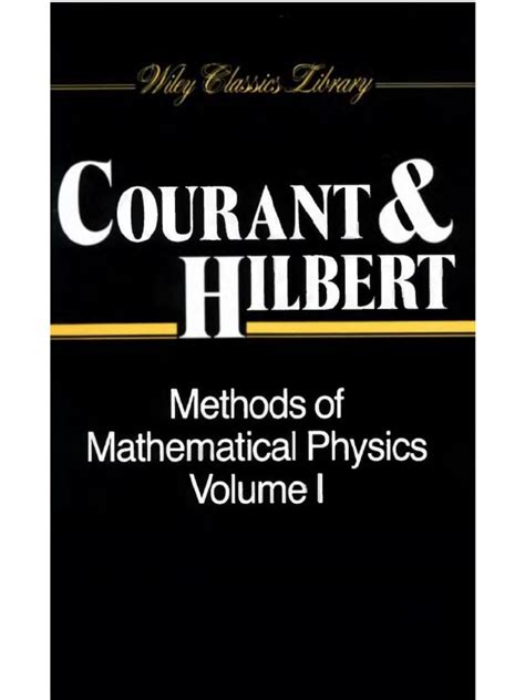 courant hilbert methods of mathematical physics v1 pdf