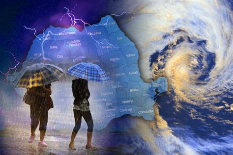 Ciclonul mediteraneean se îndreaptă spre România ploi vijelii și