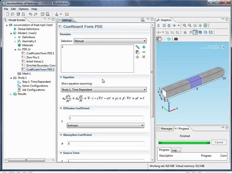 comsol multiphysics tutorial example 1 5 4 dpokeyes