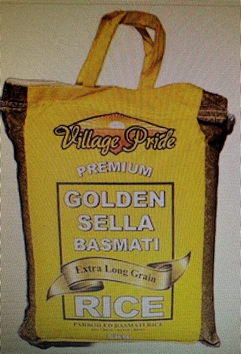 Village Pride Rice Extra LONG GRAIN GOLDEN SELLA BASMATI RICE 10kg