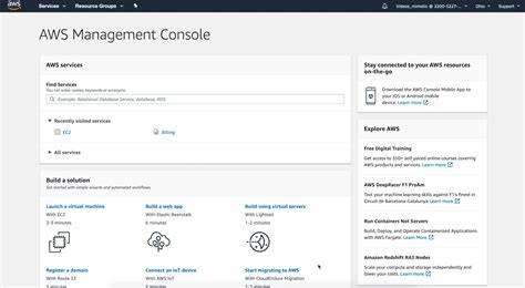 Nuevo curso en vídeo AWS consola de gestión Formación Partners