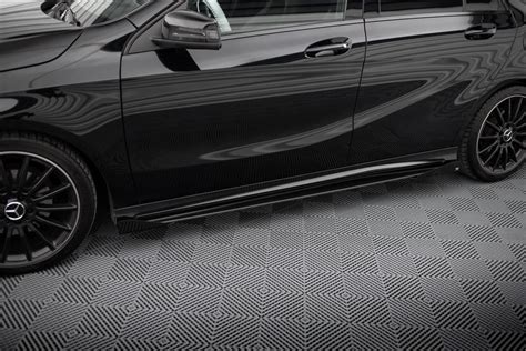 Street Pro Side Skirts Diffusers Flaps Mercedes Benz A Amg Line W