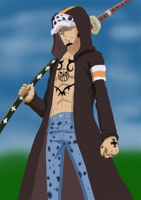 Learn How To Draw Trafalgar D Water Law From One Piece One Piece