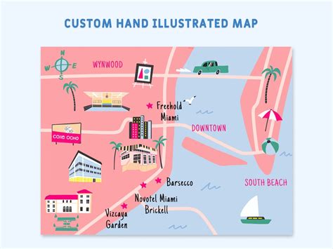 Mapa de invitación de boda ilustrado a mano personalizado Guardar la