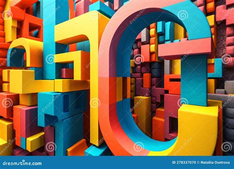 Colors Font Alphabet Letters Modern Logo Typography Color Creative