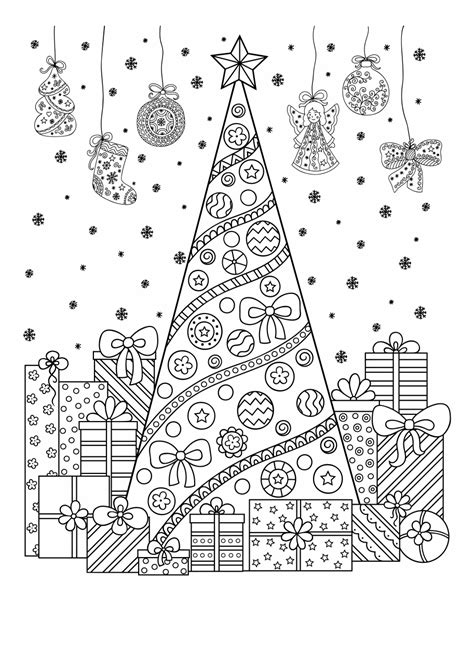 Kerstboom Kleurplaten Voor Peuters Kinderen En Volwassenen