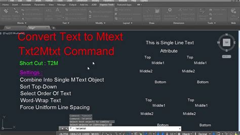 Convert Text Into MText In AutoCAD In Hindi YouTube