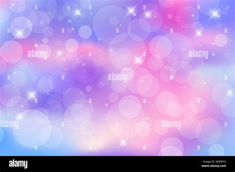 Fondo de fantasía arcoiris Cielo brillante multicolor con estrellas y