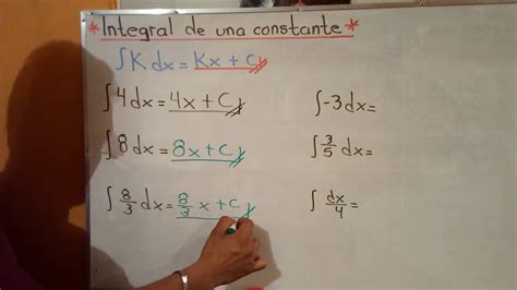 Integral De Una Constante Youtube