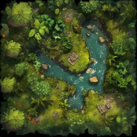 A Huge Jungle Encounter Box With Seven Detailed Encounter Maps And A