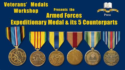 Armed Forces Expeditionary Medal AFEM 5 Counterpart Medals For