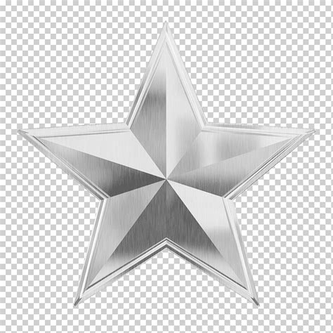 Estrella de color plateado icono estrella de plata ángulo triángulo