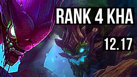 KHA ZIX Vs MAOKAI JNG 6 0 6 Rank 4 Kha Dominating TR Challenger